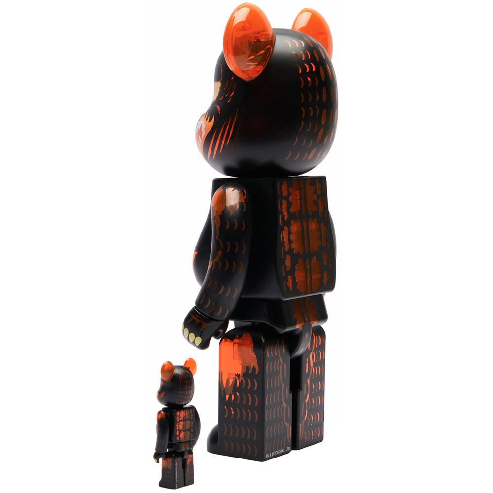 Купить Фигура Bearbrick Medicom Toy Set Melting Godzilla Clear Orange ...