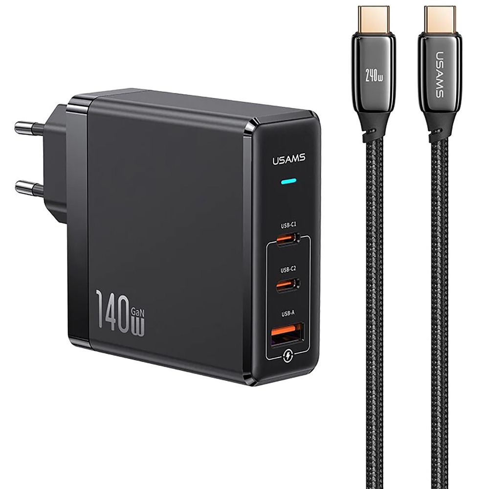 Купить Зарядное устройство Usams US-CC168 EU T52 140W Type-C ...