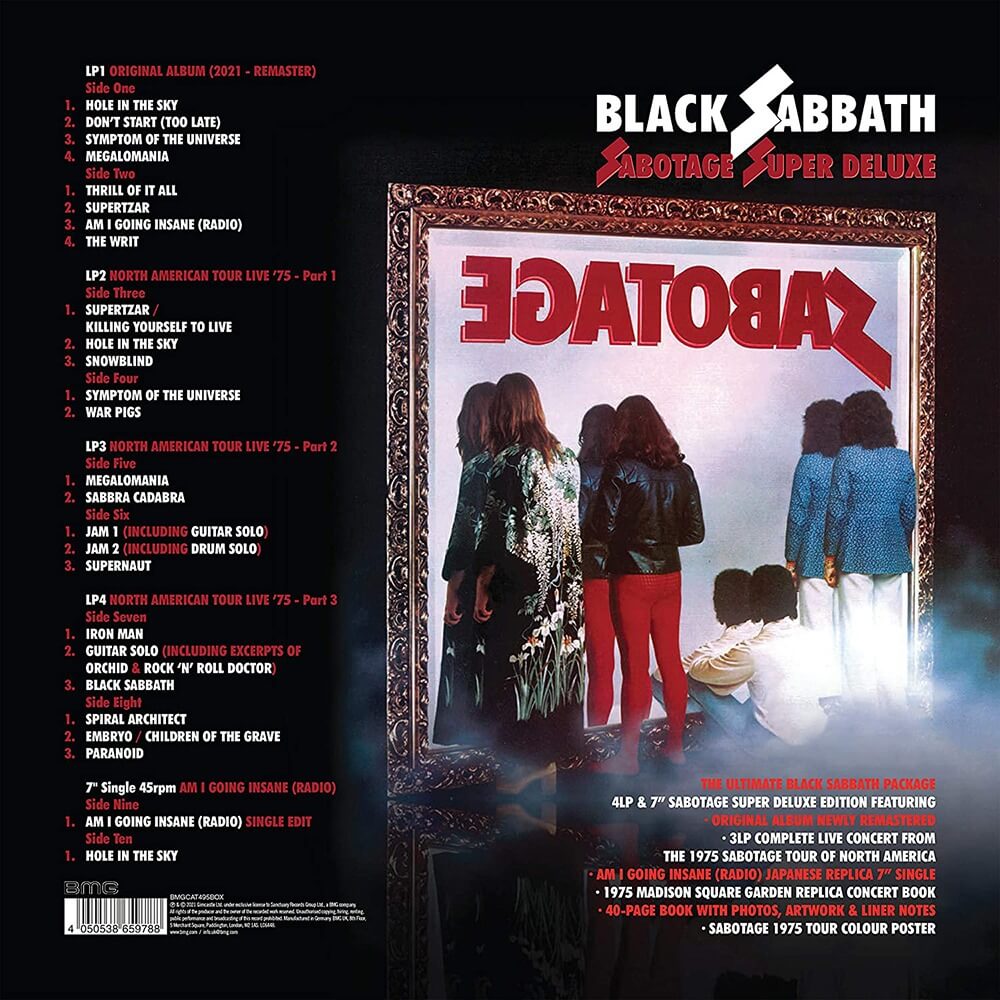 Купить Black Sabbath / Sabotage Super Deluxe в Москве