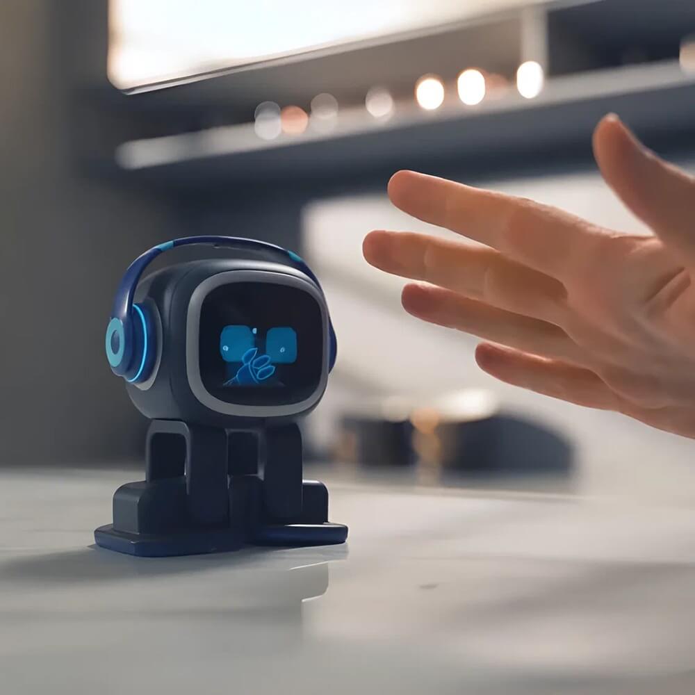 Купить Умный робот Living.AI EMO AI Desktop Pet графит (LA20403031) в ...